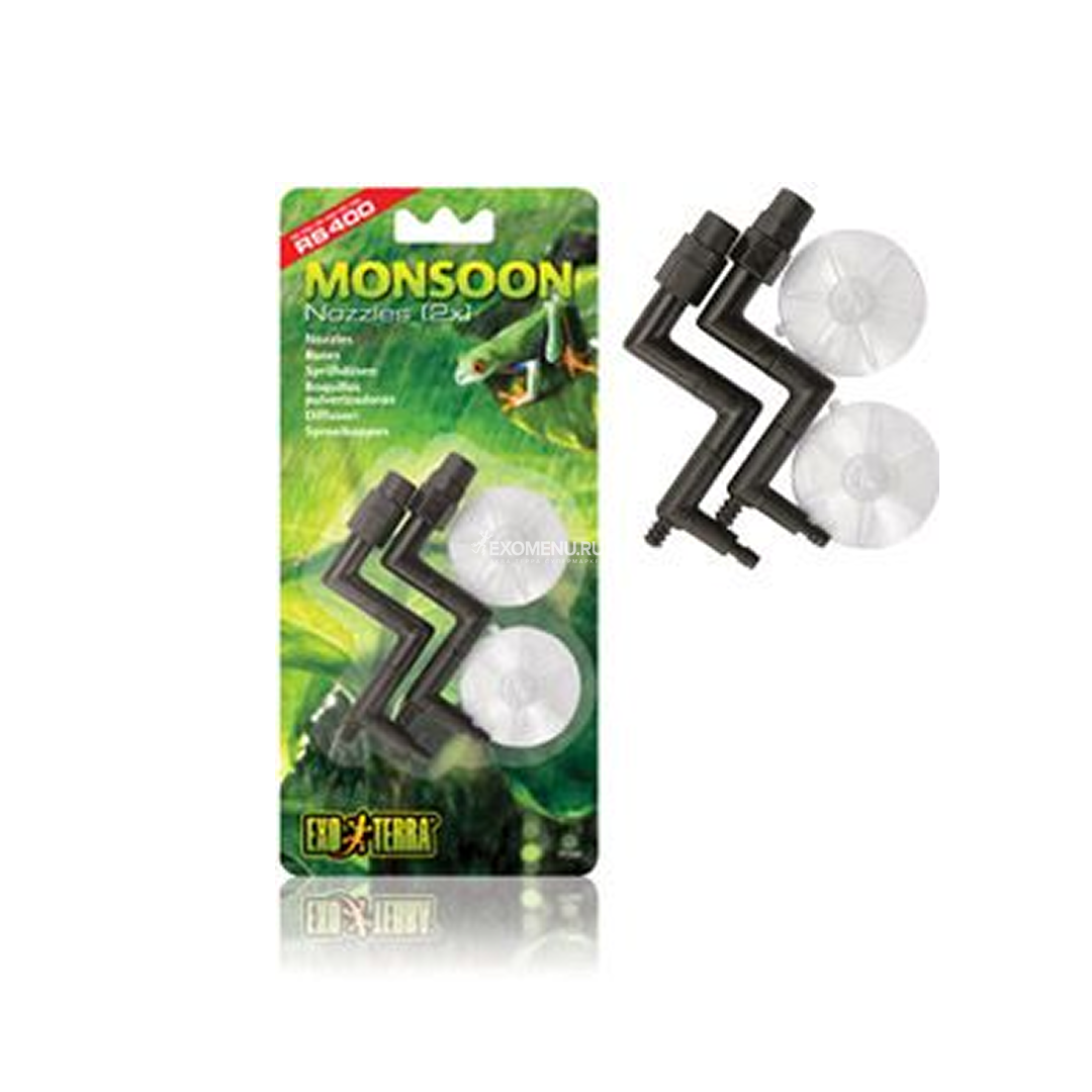 Форсунки и присоски Exo Terra для системы осадков Monsoon Nano и Solo ...